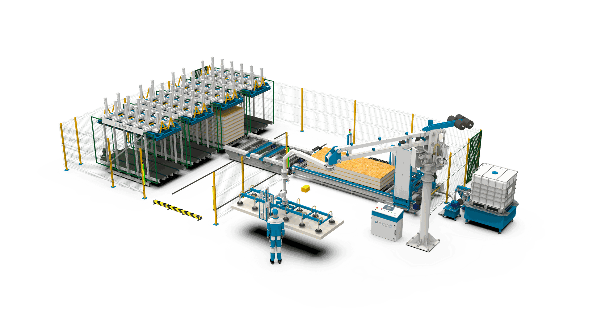 Industrial SIP line for structural insulated panels manufacturing line ...